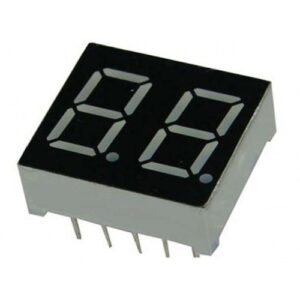 2 Digit 0.43 Inch Single Color 7 Segment Display – Asina Tronics ...