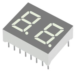 2 Digit 0.56 Inch Single Color 7 Segment Display – Asina Tronics ...
