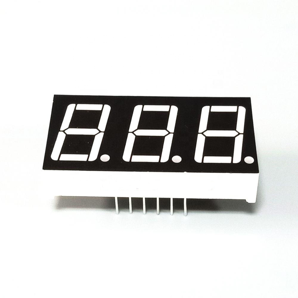 3 Digit 0.32 Inch Single Color 7 Segment Display – Asina Tronics ...